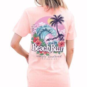 Simply Southern | Tops | Simply Southern Beach Bum Flowers And Waves ...